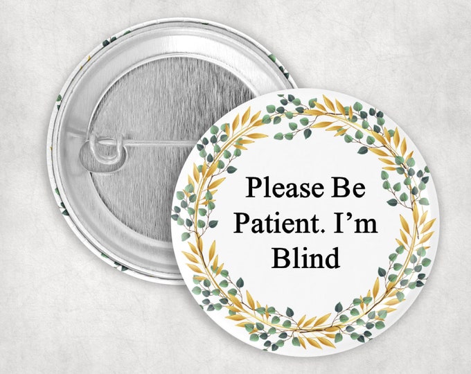 5 Pack Please Be Patient, I Have Low Vision Blue/white Disability ID ...