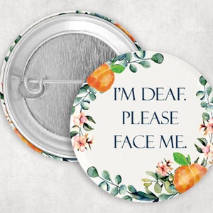I'm Deaf Printable Sign for Desk or Wall, 8" X 10" I'm Deaf I'm Not ...