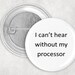 I'm Hearing and Learning Asl Button, ASL Fingerspelling Pin, American ...