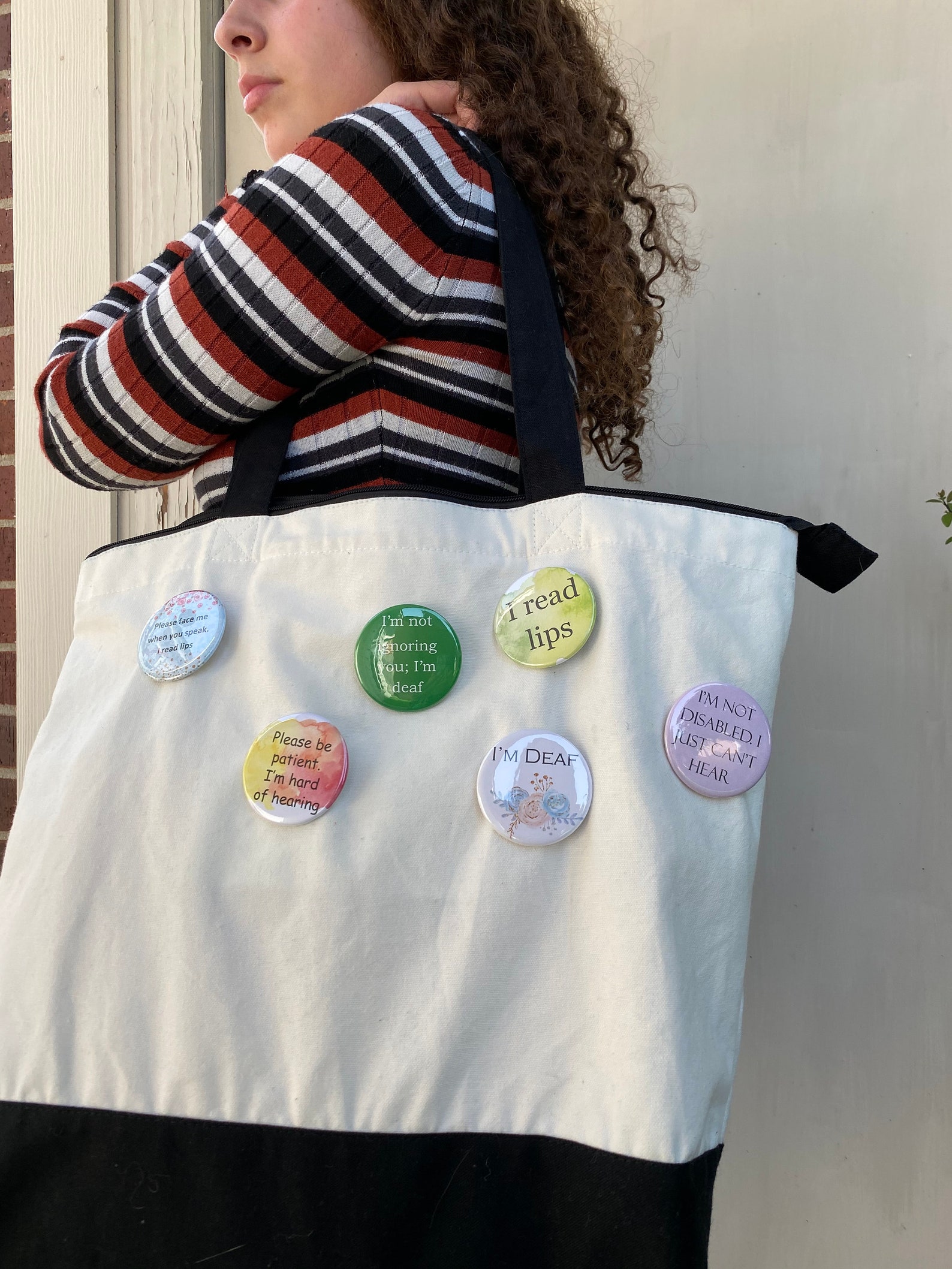 ASL Love Pin,i Love You in ASL Button, Deaf Button, American Sign ...