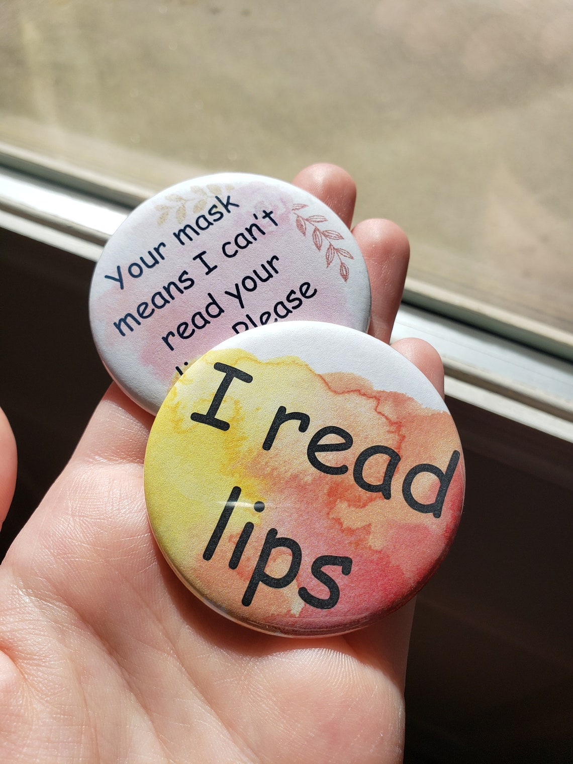 ASL Pin hi in ASL Button Sign Language Pin - Etsy