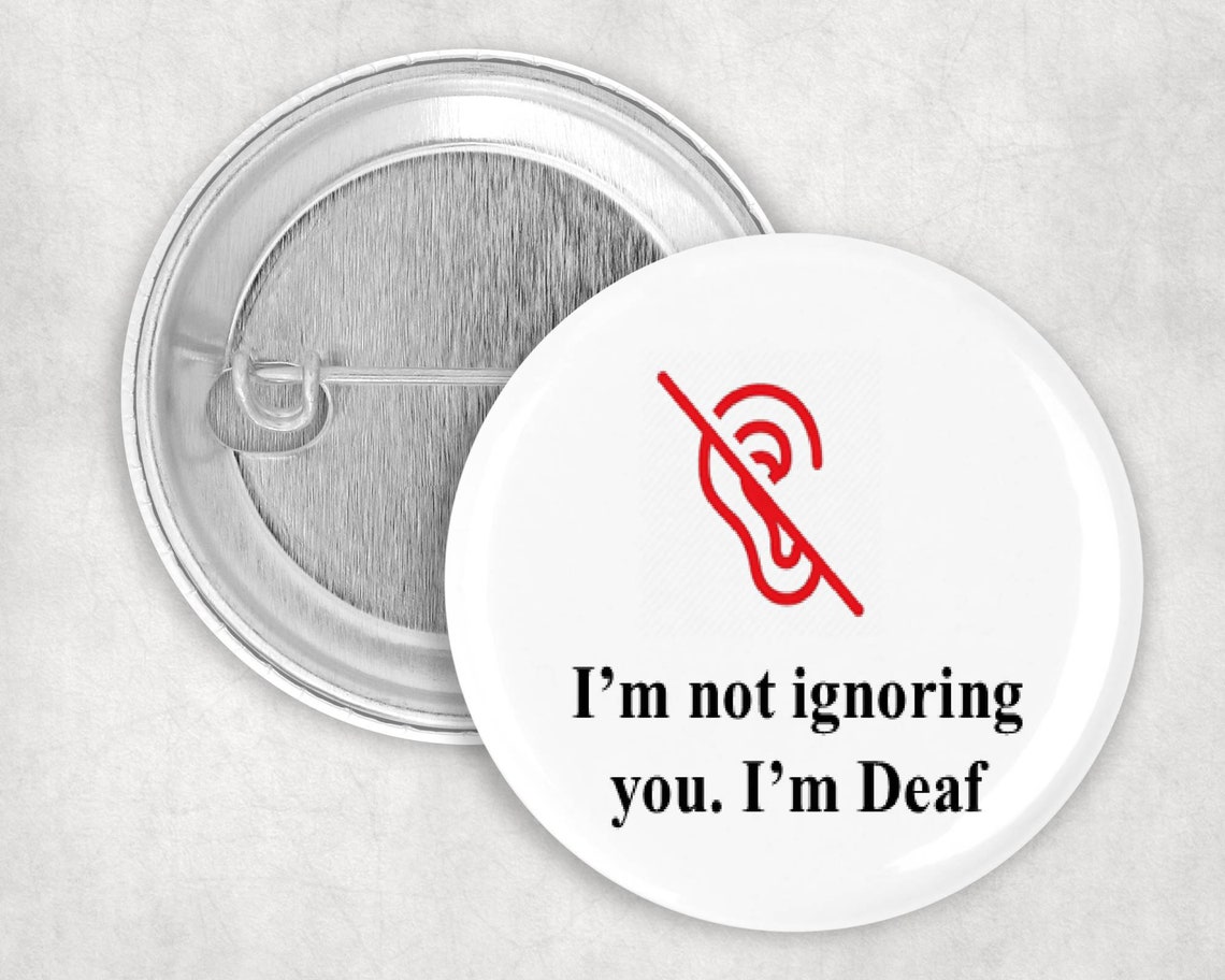 I'm Deaf Printable Sign for Desk or Wall 8 X - Etsy