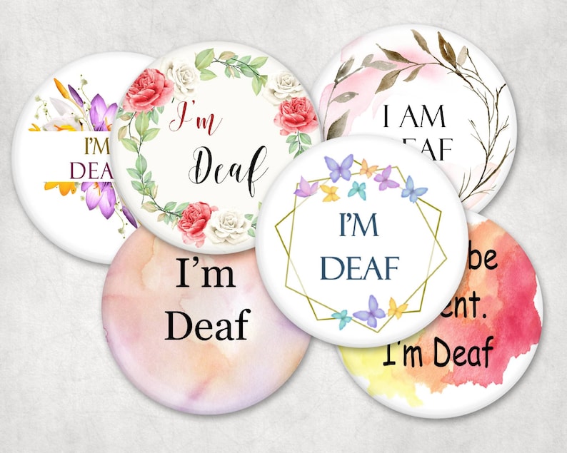 I'm Deaf Printable Sign for Desk or Wall 8 X - Etsy