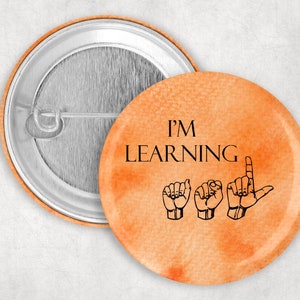 ASL Pin: I Talk With My Hands What's Your Superpower?, Sign Language ...