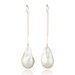 Solid 14K Yellow Gold Double White Baroque Freshwater Pearl Earrings ...