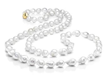 Ming's Pearl Necklace 14 Karat Gold Baroque Pearls 22 - Etsy