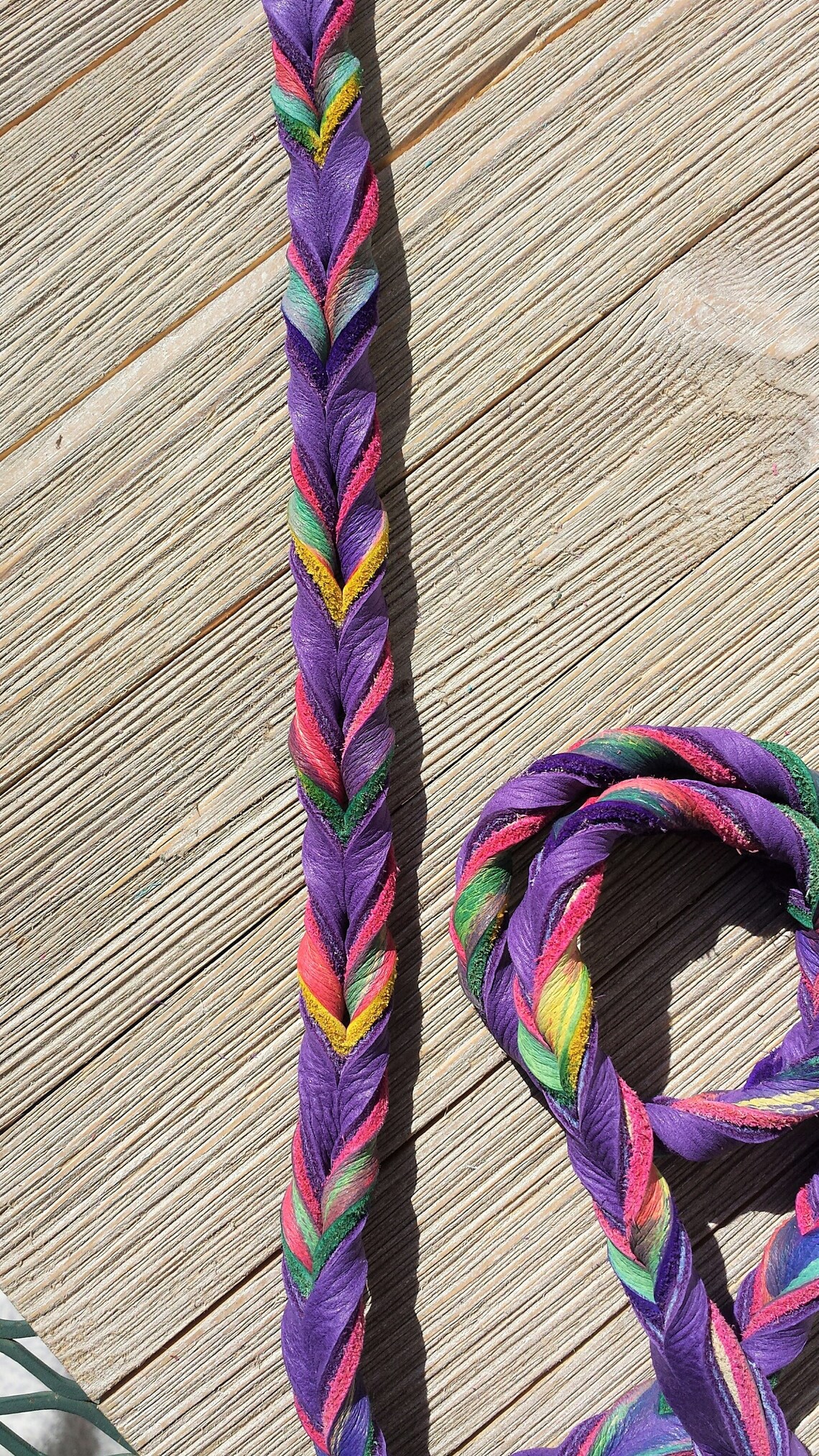 Leather Agility Lead, Leash for Dog Agility, Martingale Leash, Tie Dye ...