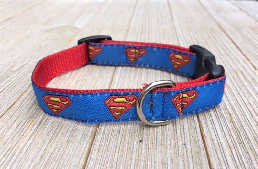 Superhero, 5/8" Dog Collar, Side Release Buckle - Etsy