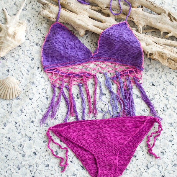 Bohemian Tiny String Bikini - Etsy