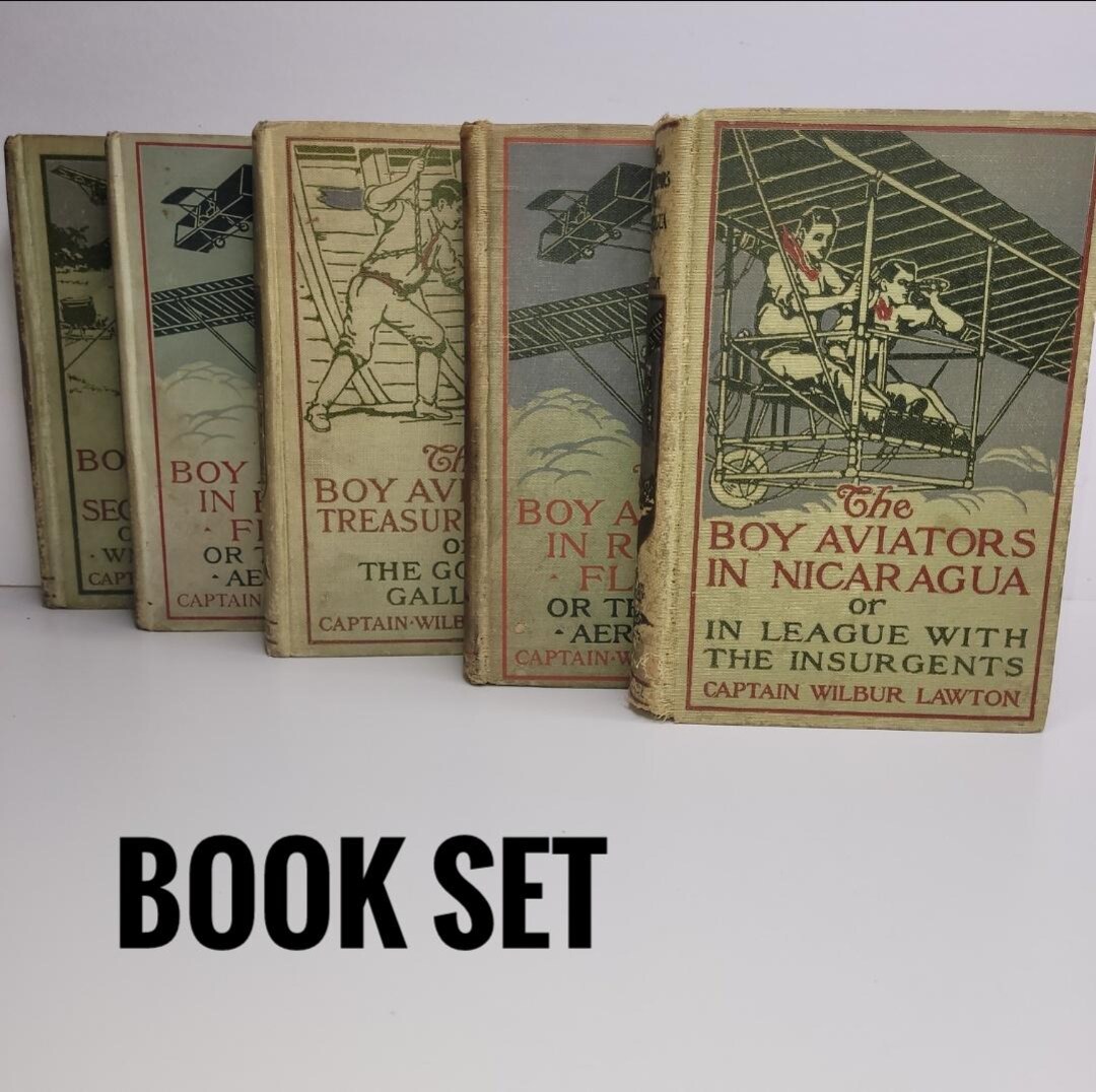 The Boy Aviators Book Set by Captain Wilbur Lawton, Antique Childrens ...