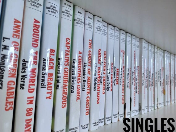 Great Illustrated Classics Abridged Books for Children - Etsy