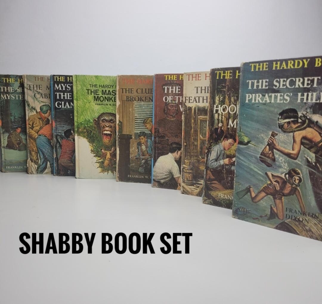 Hardy Boys Shabby Book Set, by Franklin W. Dixon, Vintage Books, Gift ...