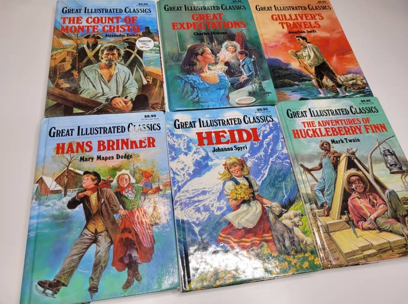 Great Illustrated Classics Abridged Books for Children - Etsy
