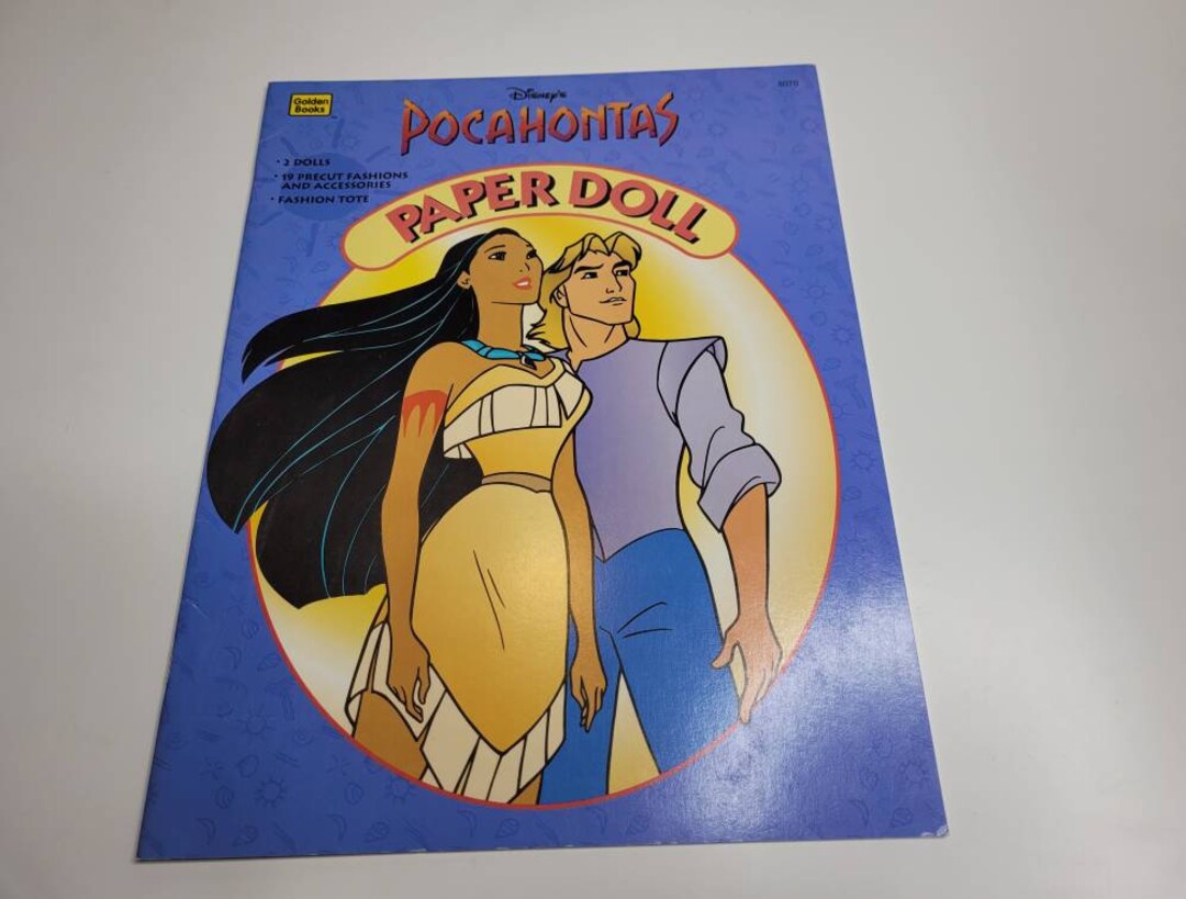 Disney's Pocahontas Uncut Paper Doll Book, Captain John Smith, Flit and ...