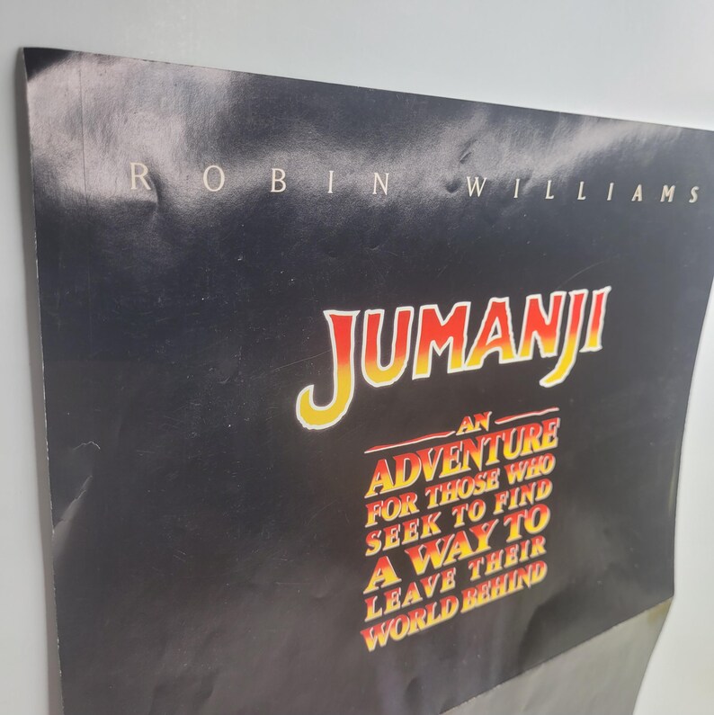 Original Jumanji Movie Poster, Robin Williams, Are You Game, Vintage ...