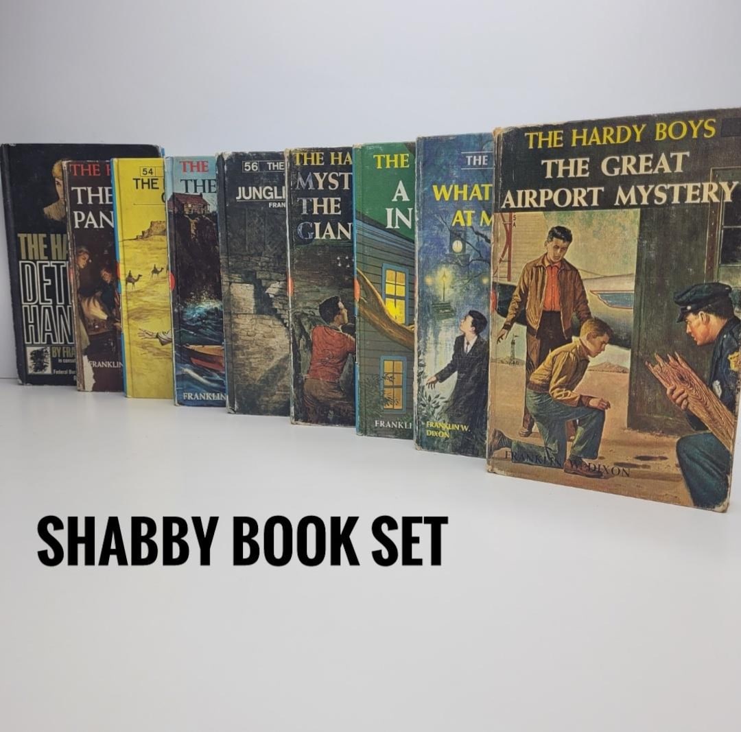 Hardy Boys Shabby Book Set, by Franklin W. Dixon, Vintage Books, Gift ...