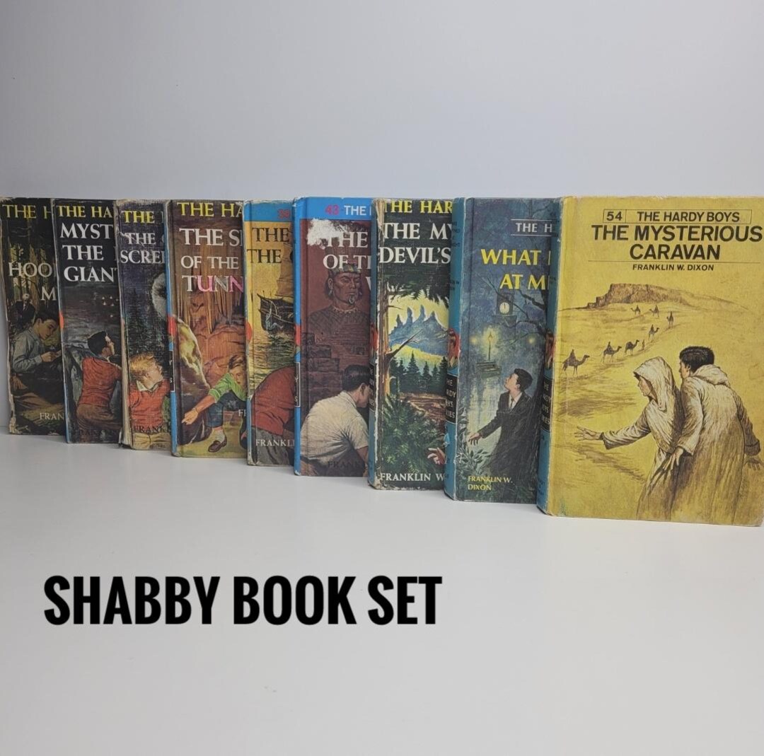 Hardy Boys Shabby Book Set, by Franklin W. Dixon, Vintage Books, Gift ...