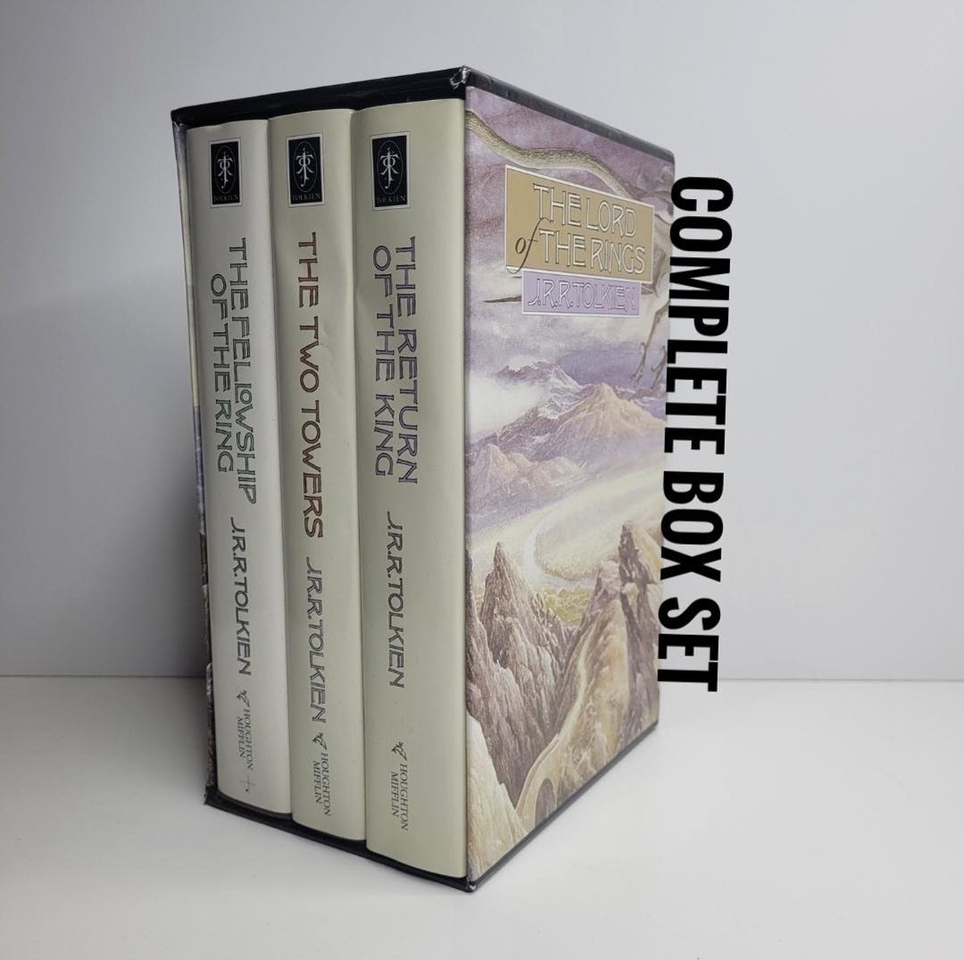 The Lord of the Rings by JRR Tolkien, Complete Box Set, the Hobbit ...