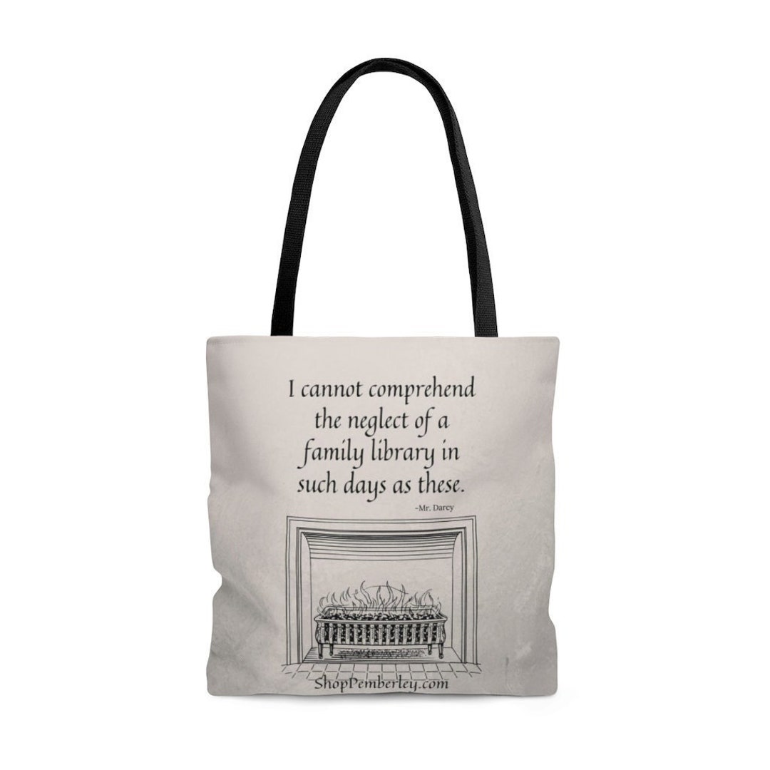 Pride & Prejudice Tote Bag: Mr. Darcy Quote, Book Lover Gift - Etsy