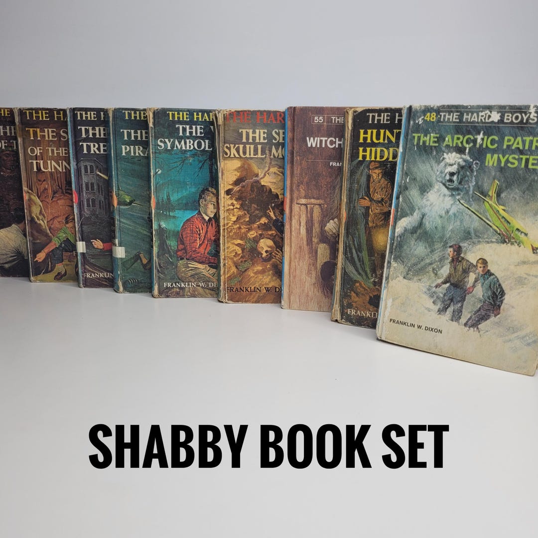 Hardy Boys Shabby Book Set, by Franklin W. Dixon, Vintage Childrens ...