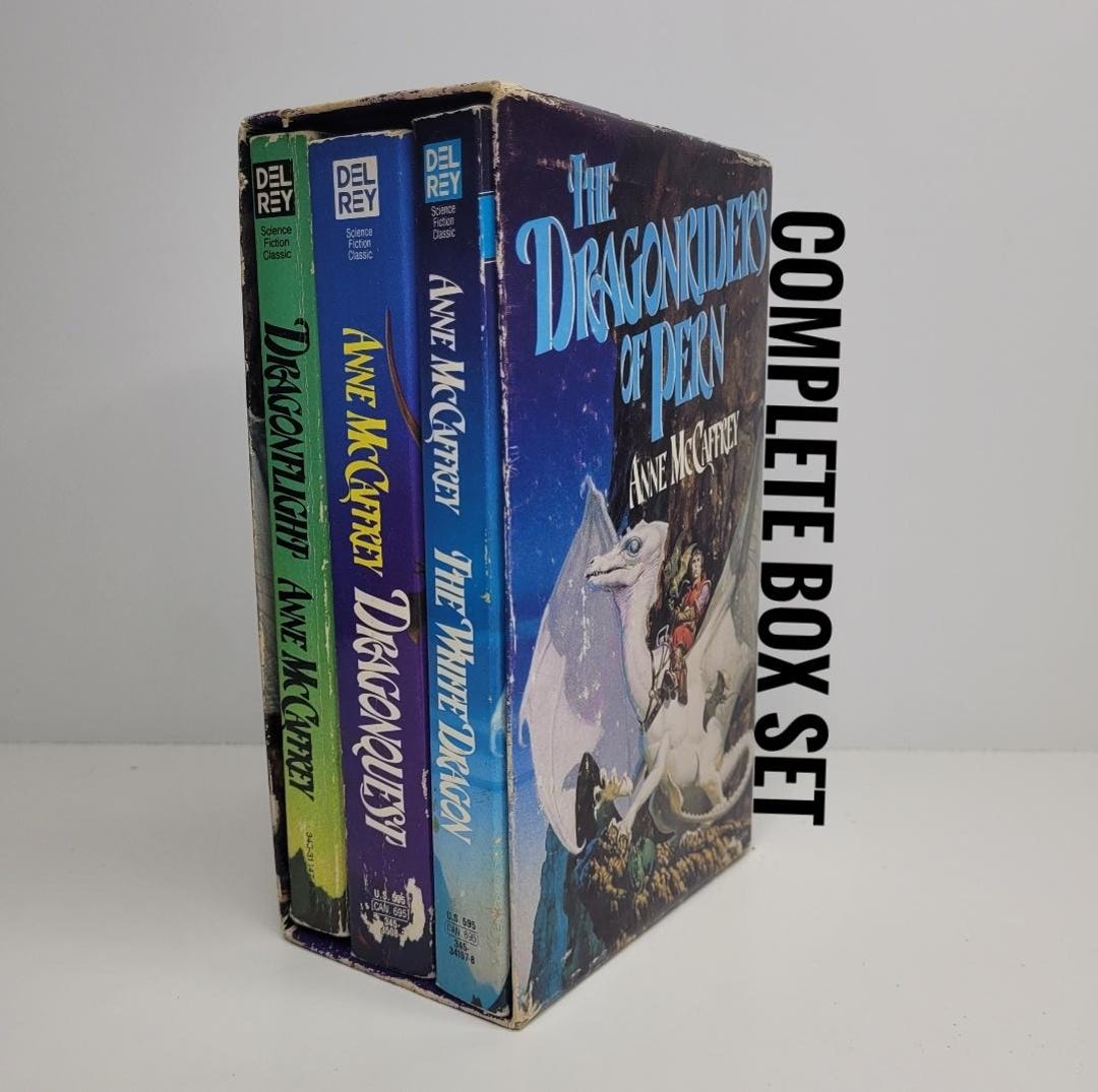 Dragonriders of Pern Box Set by Anne Mcgaffrey, Vintage Book Set ...