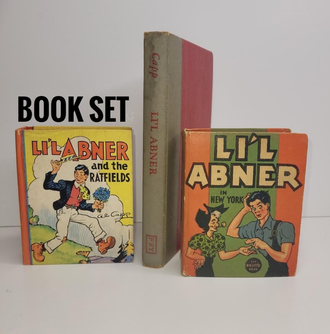 Li'l Abner Book Set by Al Capp, Based on Famous Comic Strip, Vintage ...