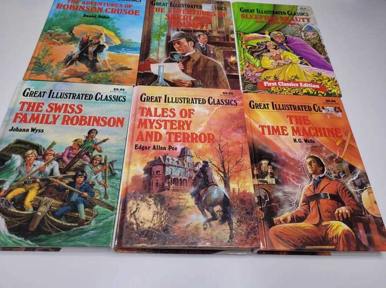 Great Illustrated Classics Abridged Books for Children - Etsy