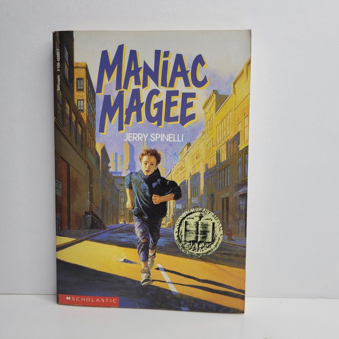Maniac Magee by Jerry Spinelli, Vintage Kids Books, Book Gift for Kids ...