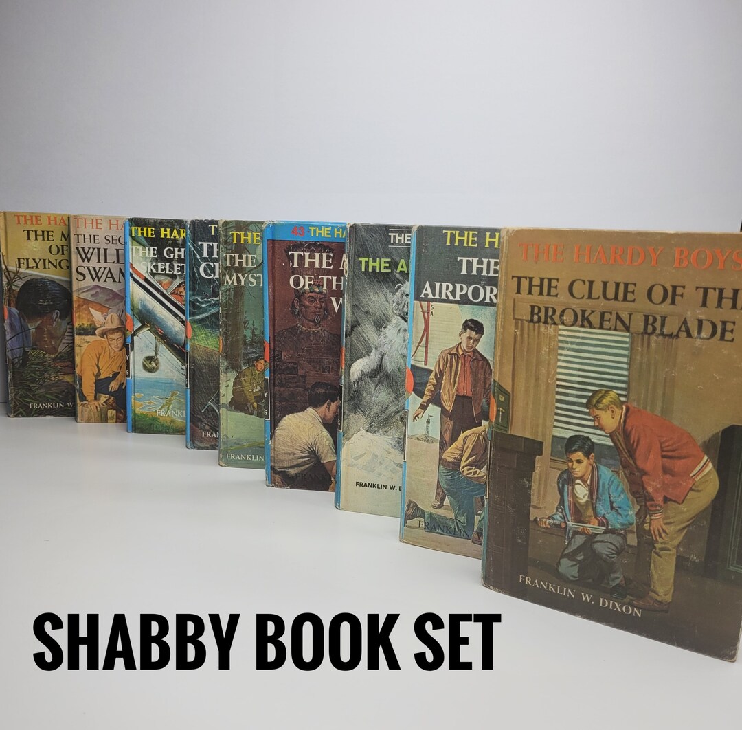 Hardy Boys Shabby Book Set, by Franklin W. Dixon, Vintage Books, Gift ...