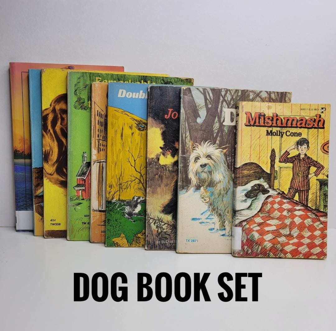 Dog Book Set, Vintage Childrens Books, Gift for Kids, Nostalgic Gift ...