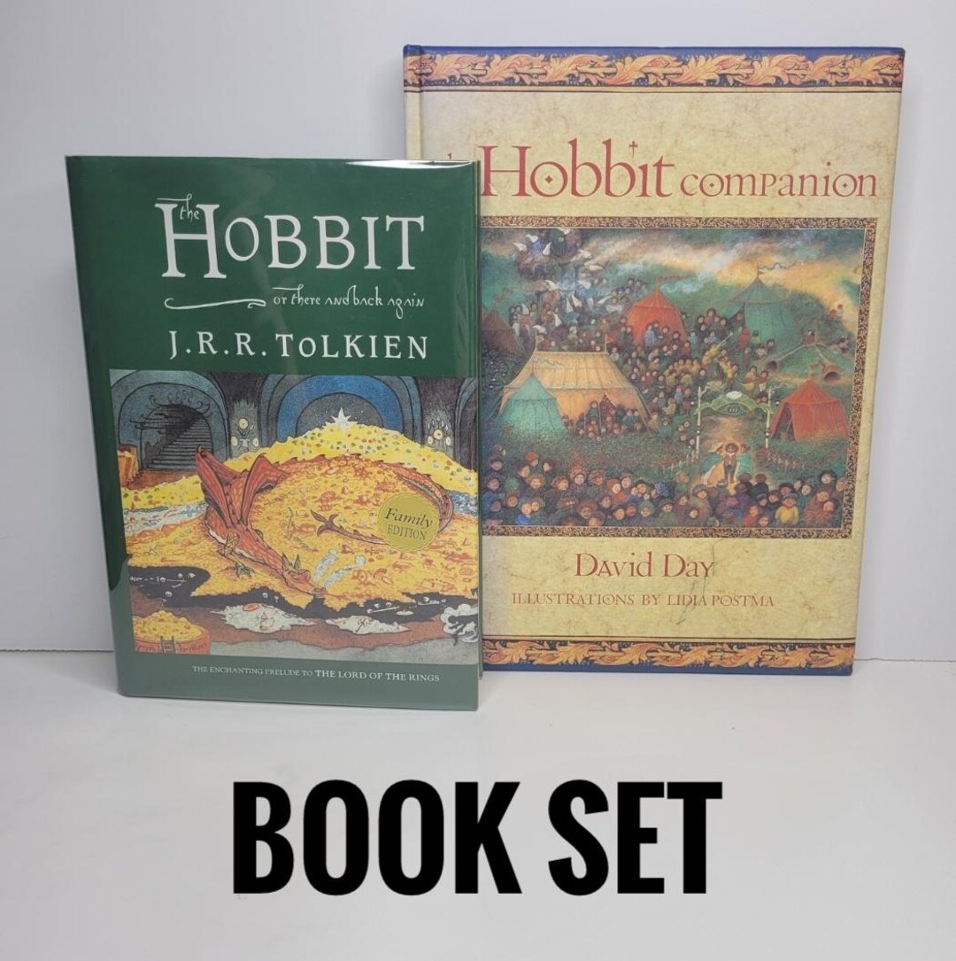 The Hobbit by JRR Tolkien, Hobbit Companion by David Day, There & Back ...