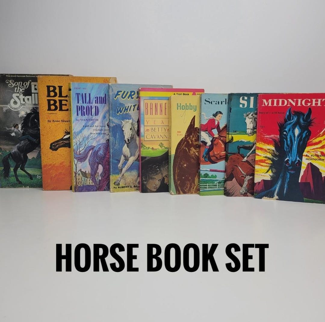 Horse Book Set, Vintage Children's Books, Gift for Girls, Nostalgic ...