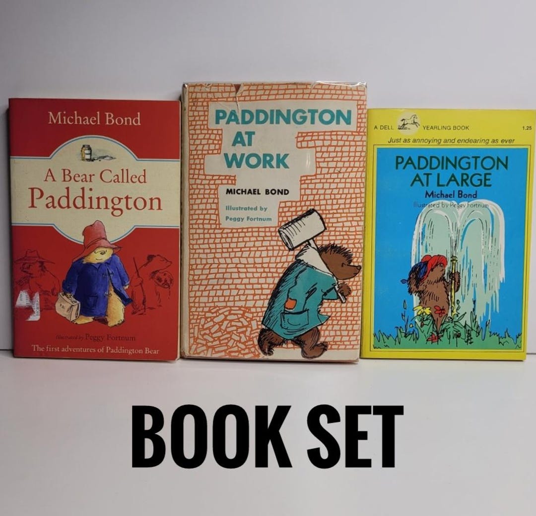 Paddington Book Set by Michael Bond, Illustrated by Peggy Fortnum, Vintage Childrens Books, A ...