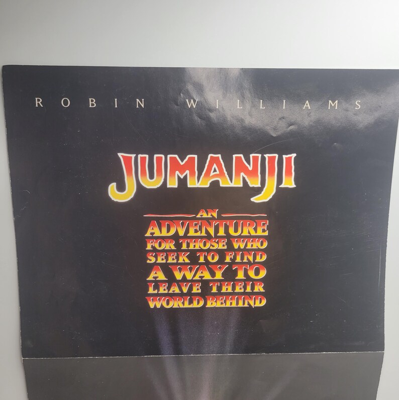 Original Jumanji Movie Poster, Robin Williams, Are You Game, Vintage ...
