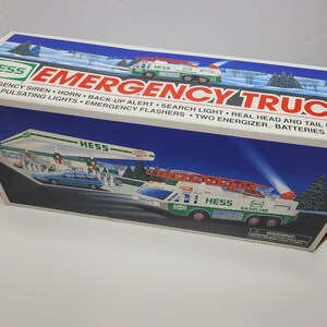 Hess Emergency Truck 1996, Vintage Toy Car, Gasoline Truck, Collectible ...