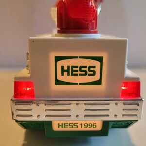 Hess Emergency Truck 1996, Vintage Toy Car, Gasoline Truck, Collectible ...