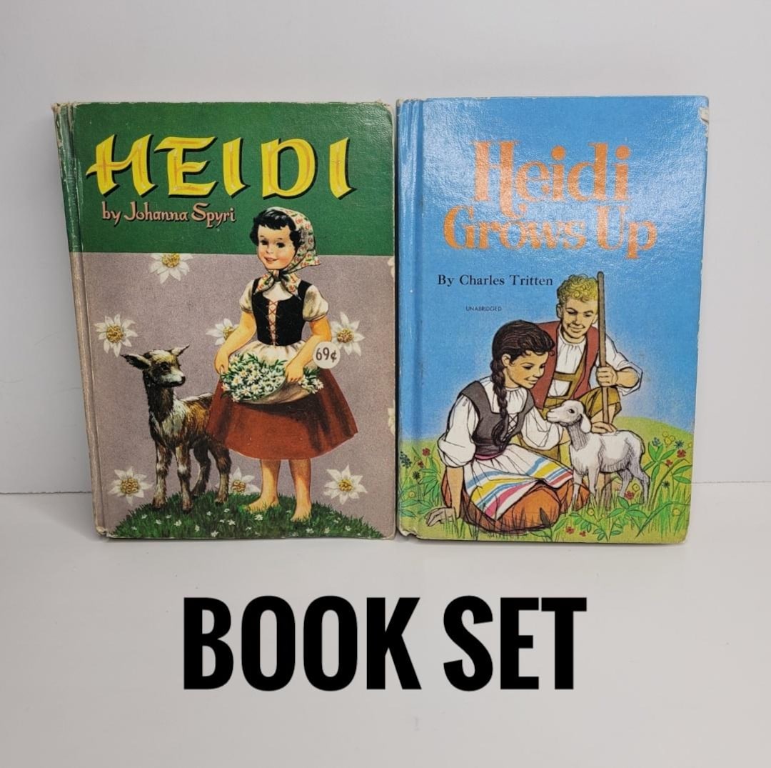 Heidi Book Set by Johanna Spyri, Heidi Grows Up, Illustrated Books, A ...