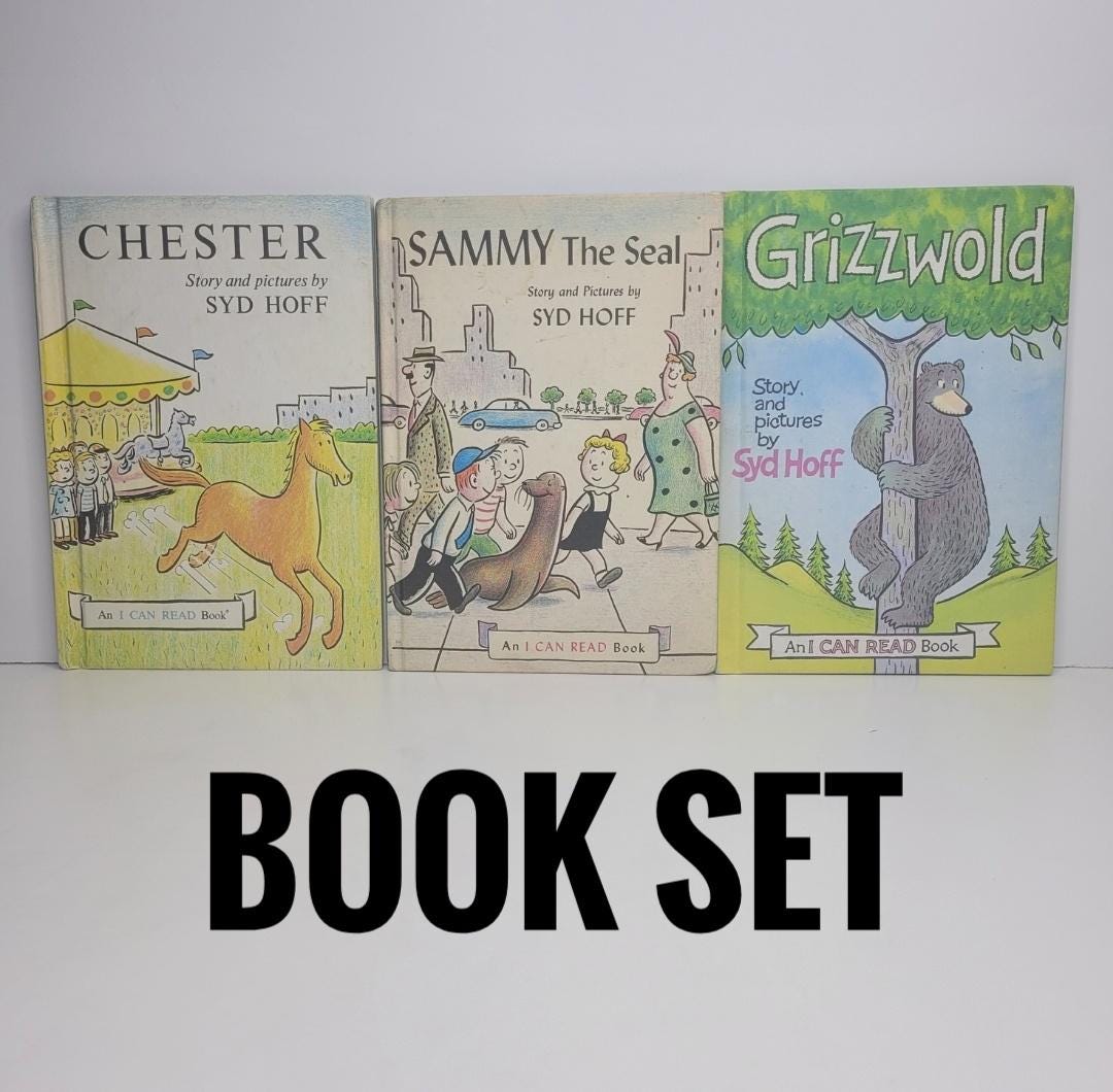 Syd Hoff Book Set, Chester, Sammy the Seal, Grizzwold, Vintage Kids ...
