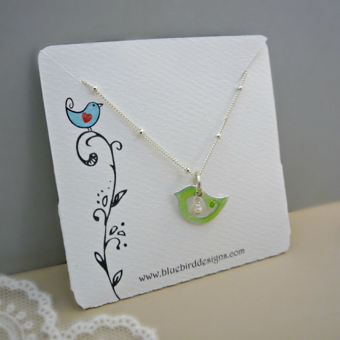 Sterling Silver Enamel Jewelry, Bluebird of Happiness Jewelry, Baby ...