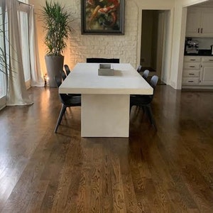 Slab Concrete Rectangular Dining Table - Etsy