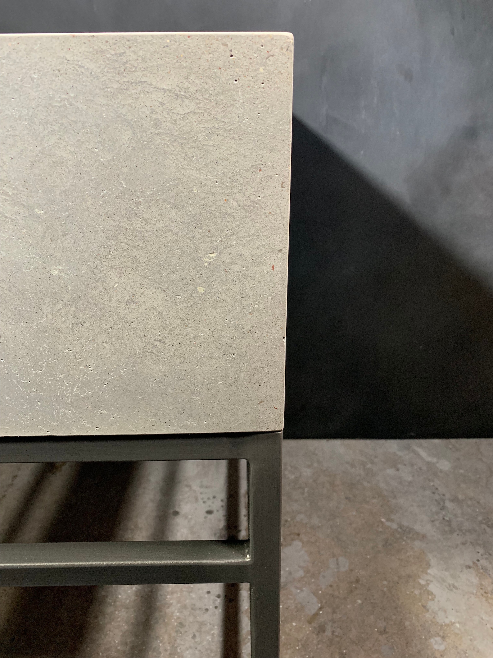 Custom Concrete Utility Sink With Steel Base | Modern Laundry Sink - Etsy