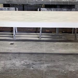 Trestle Concrete Rectangular Dining Table - Etsy