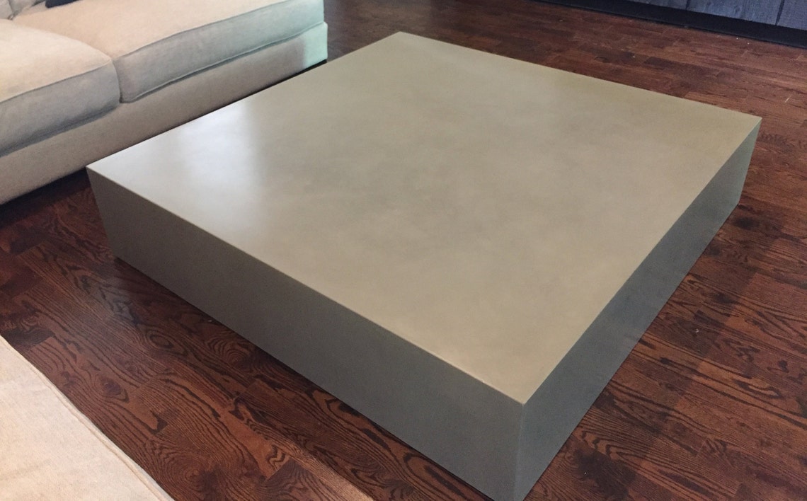 Modern Custom Concrete Coffee Tables - Etsy
