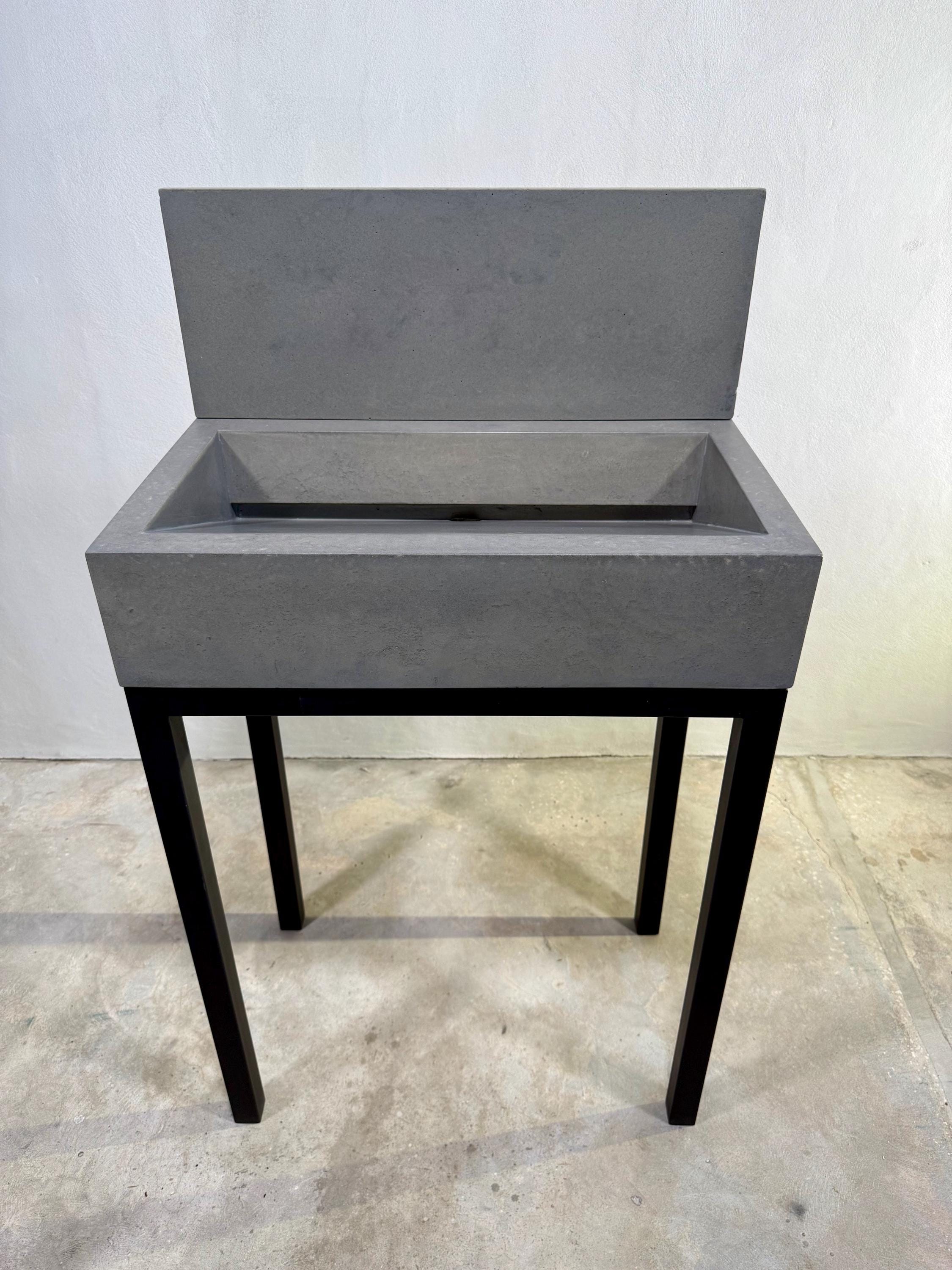 Concrete Wedge Sink | Modern Bathroom Ramp Vanity - Etsy