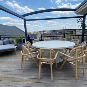 Indoor/outdoor Concrete Column Table - Etsy UK