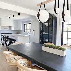 Slab Concrete Rectangular Dining Table - Etsy