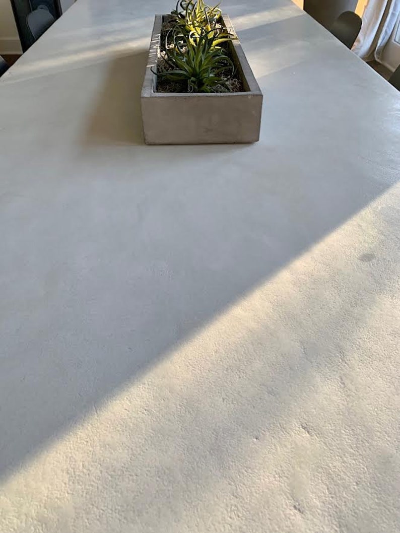 Slab Concrete Rectangular Dining Table - Etsy