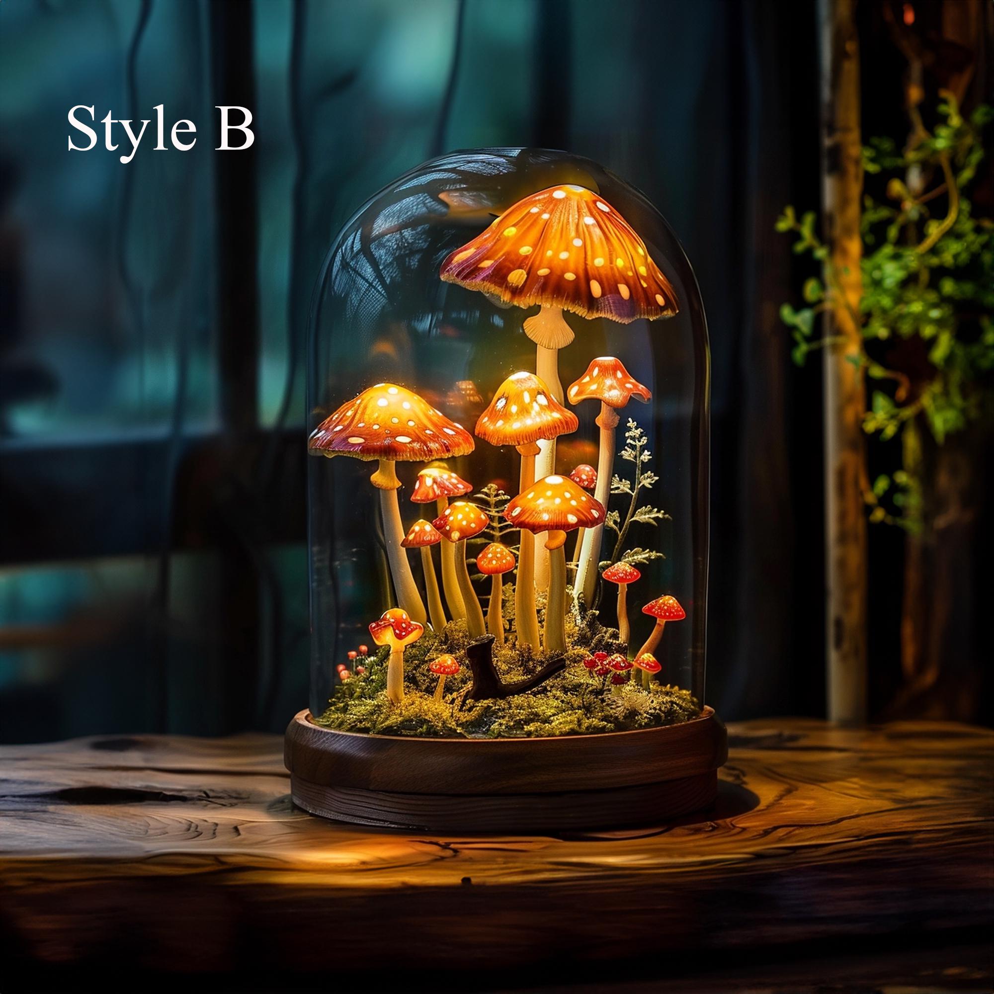 Handmade Mushroom Lamp Mushroom Light Custom Night Light Mid Century ...