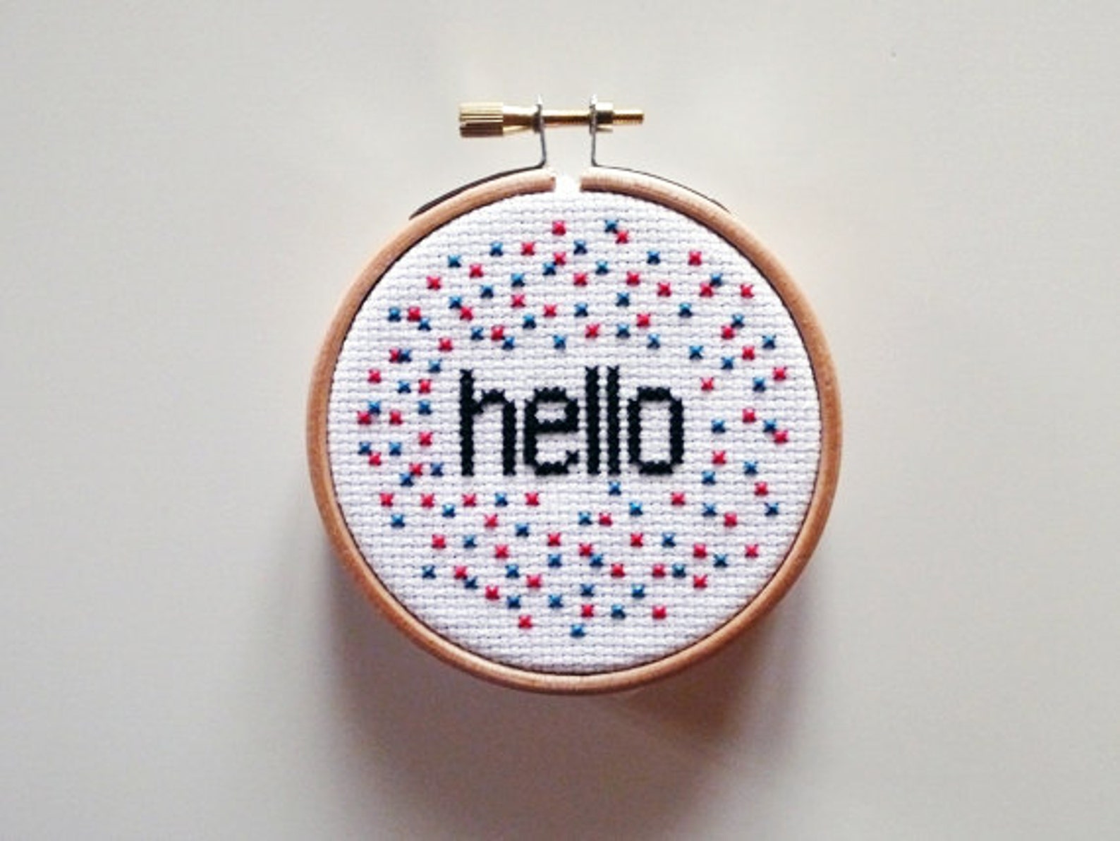 Hello- Cross Stitch Pattern, Embroidery Pattern, Cross Stitch Art ...