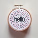 Hello- Cross Stitch Pattern, Embroidery Pattern, Cross Stitch Art ...